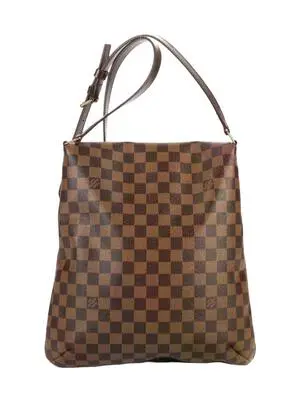 LOUIS VUITTON Musette Salsa Gm Damier Ebène Canvas Shoulder Bag - Brown