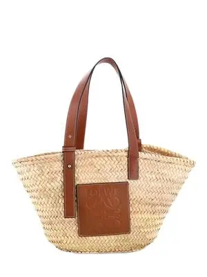 Loewe Loewe Raffia Medium Tote Bag Neutrals