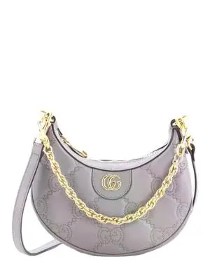 Gucci Matelasse Leather Mini Shoulder Bag - Grey