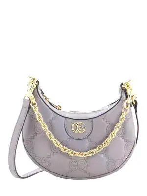Gucci Matelasse Leather Mini Shoulder Bag - Grey