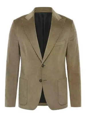 PAOLO PECORA Single-breasted Peaked-lapel Blazer - Neutrals