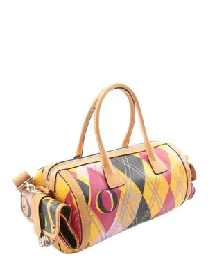 Dior Geometric Print Coated Canvas Tote Bag - Neutrals