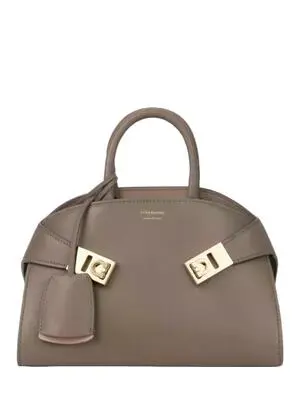 FERRAGAMO Mini Hug Tote Bag - Neutrals
