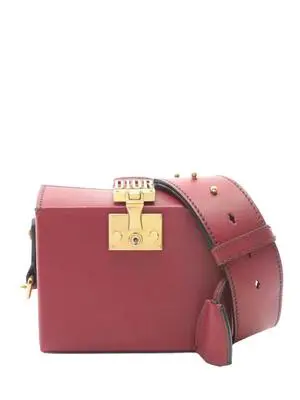 Dior Addict Box Leather Crossbody Bag - Red