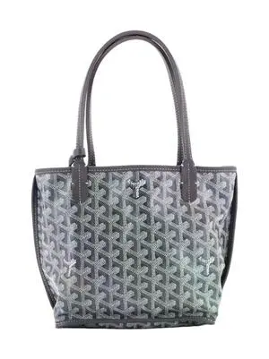 Goyard Anjou Reversible Tote Coated Canvas Mini Satchel - Grey