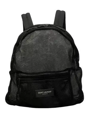 Saint Laurent Mesh Backpack - Black