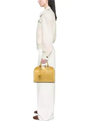 LOUIS VUITTON Louis Vuitton Monogram Vernis Alma PM Handbag Neutrals