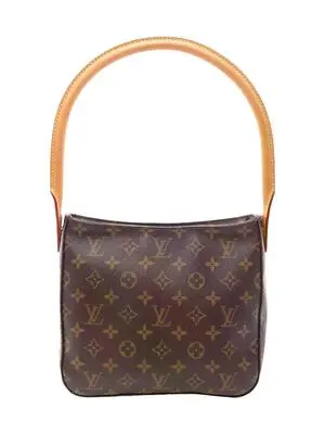 LOUIS VUITTON Monogram Canvas Looping Mm Shoulder Bag - Brown
