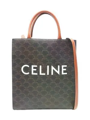 Celine Small Vertical Cabas Tote Satchel - Brown