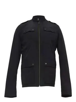 BOSS Stand Collar Flap Pocket Jacket - Blue