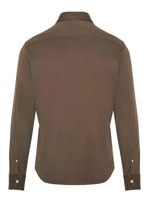 SONRISA Long-sleeve Button-up Shirt - Brown
