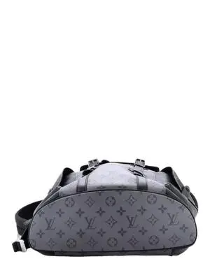 LOUIS VUITTON Christopher Reverse Monogram Eclipse Canvas Mm Backpack - Black