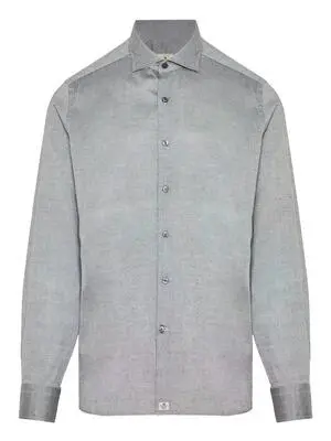 SONRISA Twill-weave Long-sleeve Shirt - Grey