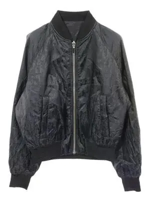 Dior 2010s Oblique Pattern Reversible Bomber Jacket - Blue