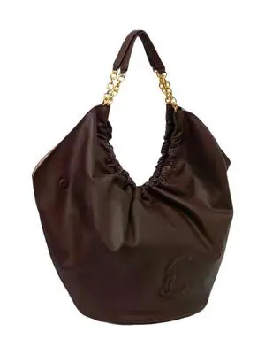 COCCINELLE Coccinelle Smash Embossed-Logo Chain-Link Tote Bag