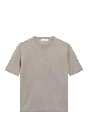 Max Mara Fine-knit Short-sleeve T-shirt - Neutrals