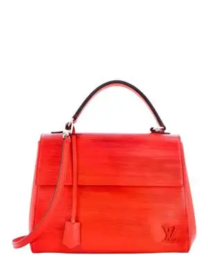 LOUIS VUITTON Cluny Top Handle Bag Epi Leather Mm Satchel - Red