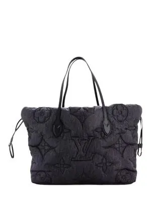 LOUIS VUITTON Neverfull Inside Out Monogram Puffygram Mm Shoulder Bag - Black