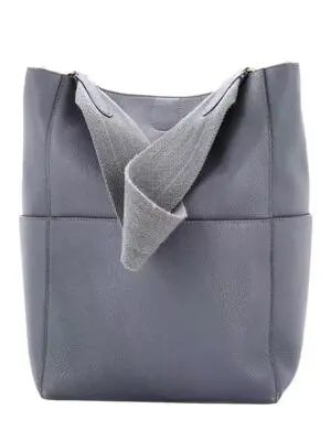 Celine Sangle Seau Calfskin Shoulder Bag - Grey