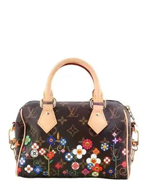 LOUIS VUITTON X Takashi Murakami Speedy Bandouliere Bag Monogram Canvas Flowers - Brown