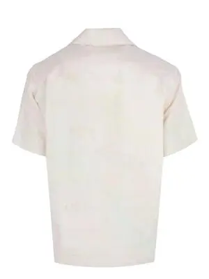 Eleventy Paisley-patterned Short-sleeve Shirt - Neutrals