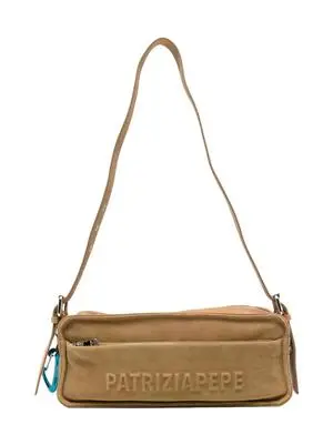 Patrizia Pepe Debossed Logo Cross Body Bag - Neutrals