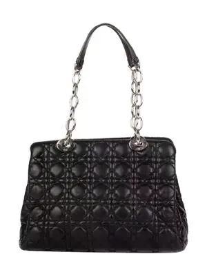Dior Medium Soft Shopping Tote Bag - Black