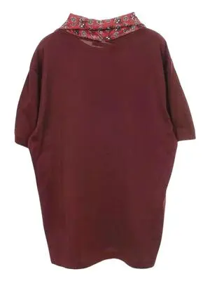 Dolce & Gabbana 2020s Scarf-detail T-shirt - Red