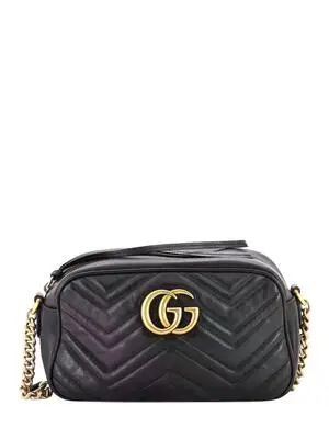 Gucci Matelassé Leather Shoulder Bag - Black