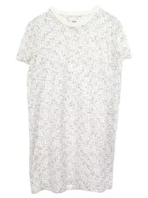 Hermès 2010s Bolduc Au Carre Midi Dress - White