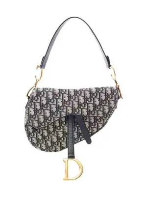 Dior 2000s Oblique Saddle Handbag - Neutrals