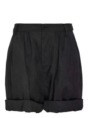 Y’s Balloon Shorts With Pleated Detailing - Grey