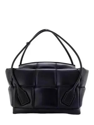 Bottega Veneta Arco Bag Maxi Intrecciato Leather Tote Bag - Black