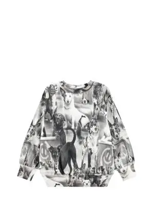 MOLO Sweatshirt With Dog Print - Brown