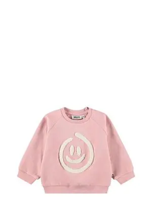 MOLO Smiley Face Sweatshirt - Pink
