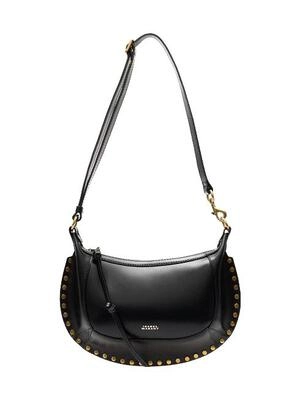 Isabel Marant Étoile ISABEL MARANT Leather Oskan Moon Bag Black