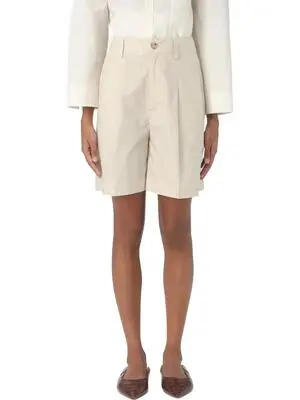 Woolrich High-waisted Tailored Pleated Shorts - Brown