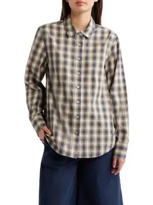DAMSON MADDER Solana Checked Organic Cotton Shirt - Cardamon