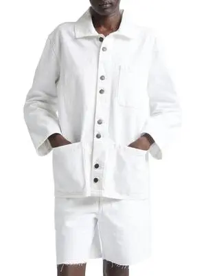 KALLMEYER Jacques Cotton Denim Worker Jacket - Talc