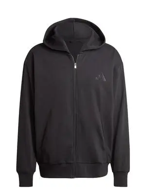 Adidas All Season Fleece Full-zip Hoodie - Black