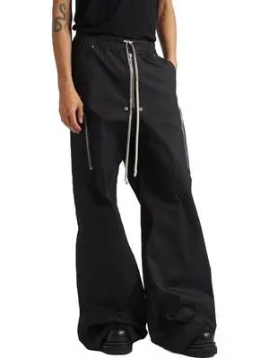 Rick Owens Heizer Belas Pants Wide Leg Trousers - Black