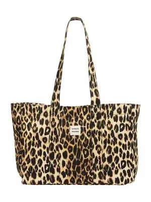 DAMSON MADDER Print Canvas Tote - Leopard