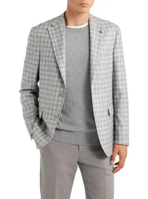 JACK VICTOR Jack Victor Midland Windowpane Sport Coat