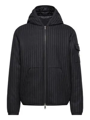 Moncler Ceze Reversible Hooded Short Jacket - Blue