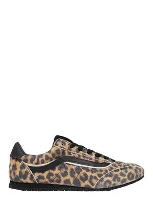 VANS Super Lowpro Sneakers With Leopard Print - Black