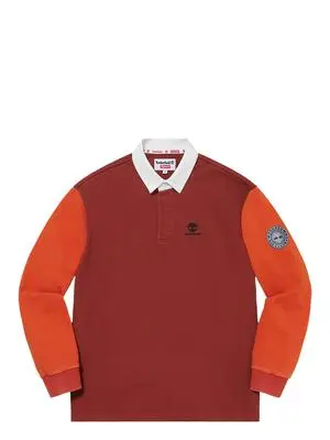 Supreme X Timberland Rugby Shirt - Red