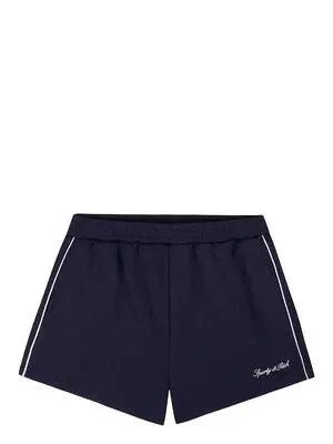 SPORTY & RICH Signature Logo Retro Track Shorts - Blue