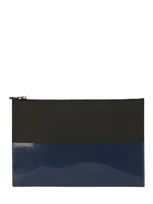 Alexander McQueen Logo Flat Zip Pouch - Black