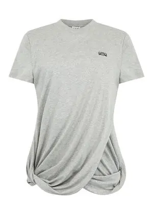 Loewe Draped Top Melange - Grey