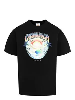 Casablanca Printed T-shirt - Black